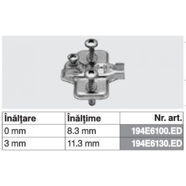 Placuta de montaj in cruce, MODUL - EXPANDO - Darel.ro